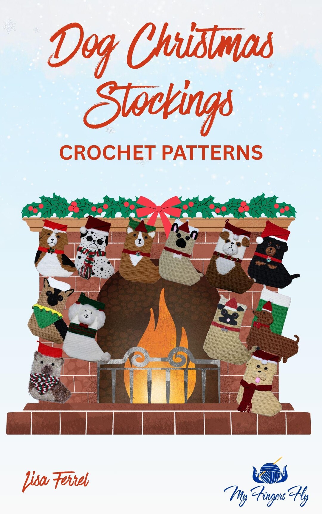 Crochet Dog Christmas Stocking Pattern Ebook – Digital Pet Holiday ...