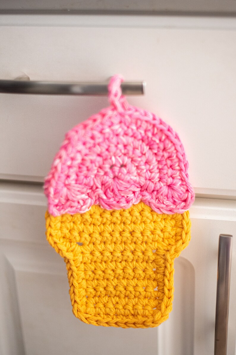 Crochet Pattern Ice Cream Bundle Ice Cream Cone Potholders | Etsy