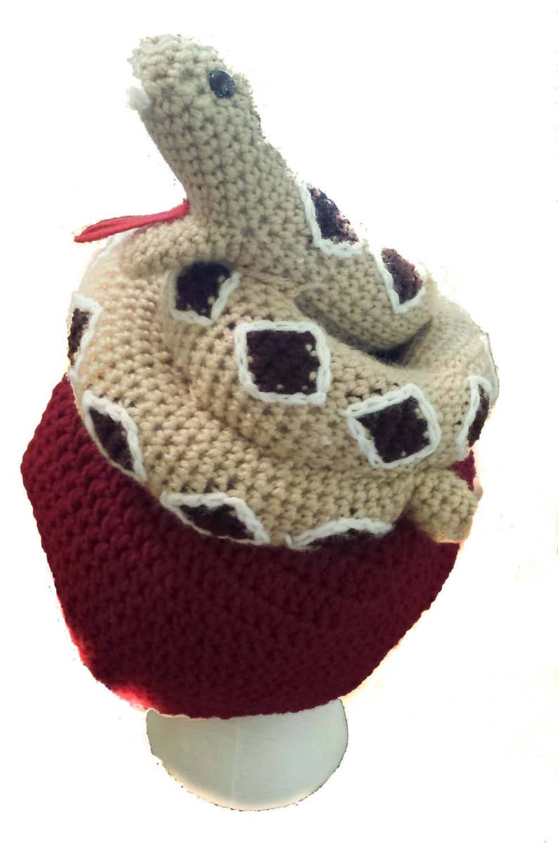 Hat Crochet Pattern Rattlesnake Hat Crochet Pattern Snake - Etsy