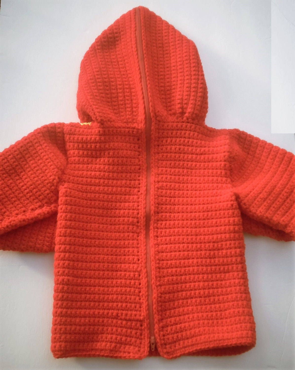 Sweater Crochet Pattern Fire Truck Toddler Hoodie Crochet - Etsy