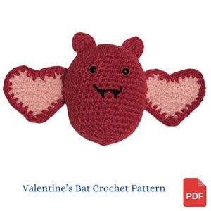 Bat Amigurumi Crochet Pattern: Heart Wings, Easy DIY (PDF Download) - Etsy