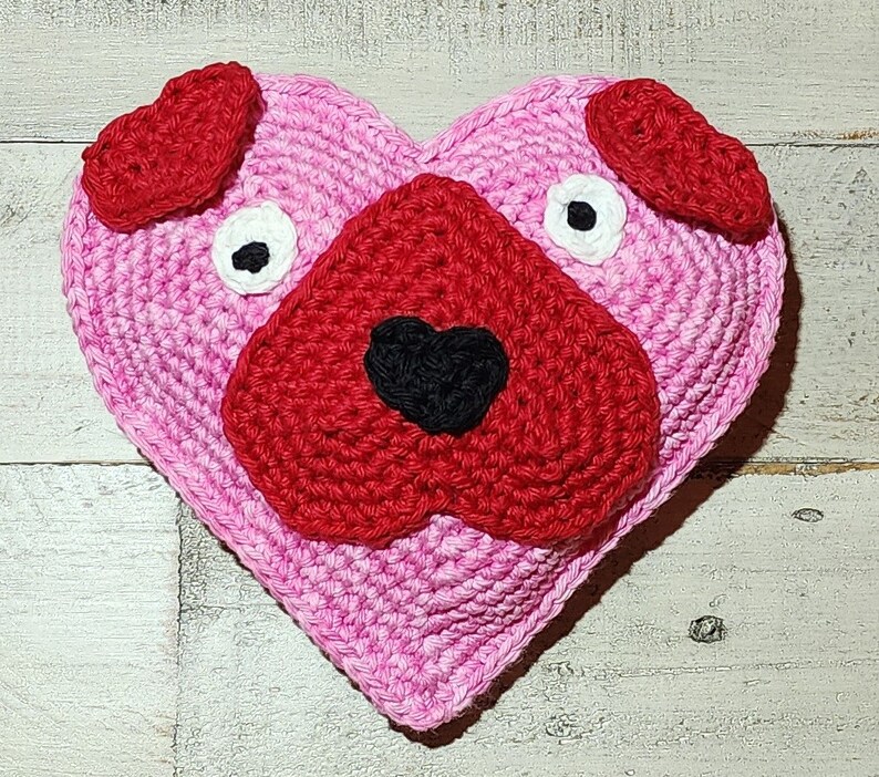 Puppy Love Dog Toy Crochet Pattern Valentine's Day Gift - Etsy