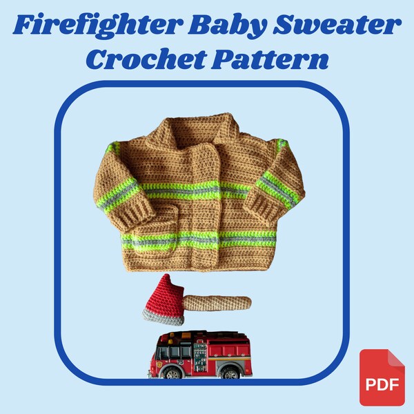 Crochet Fire Baby Jacket Pattern - Etsy