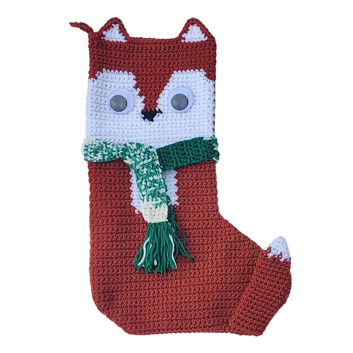 Fox Christmas Stocking Crochet Pattern - Etsy