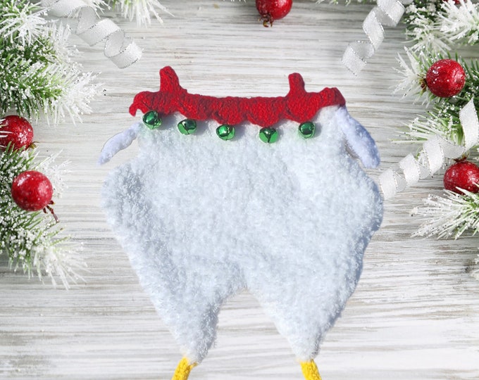 Handmade Christmas Stocking, Chicken Christmas Stocking, Chicken Farmer ...