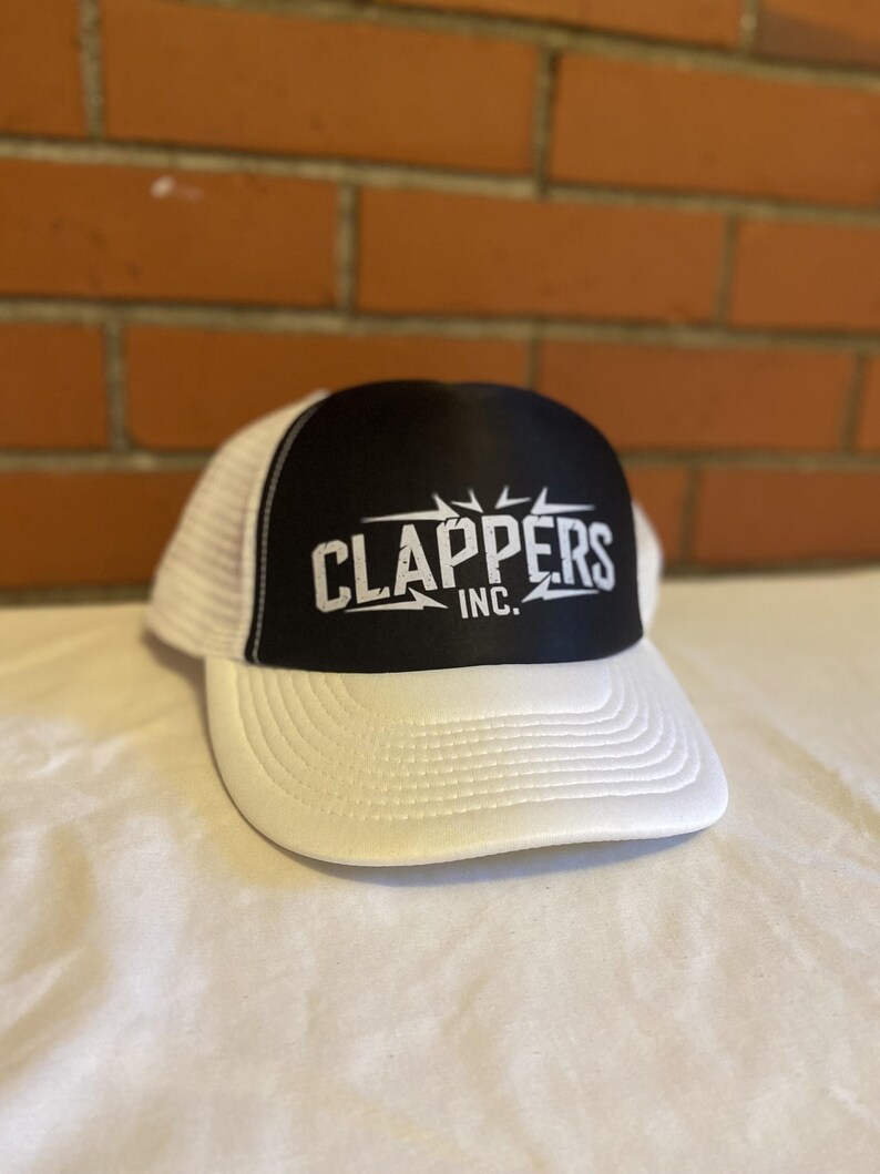 Clappers Inc. Black and White Hat - Etsy