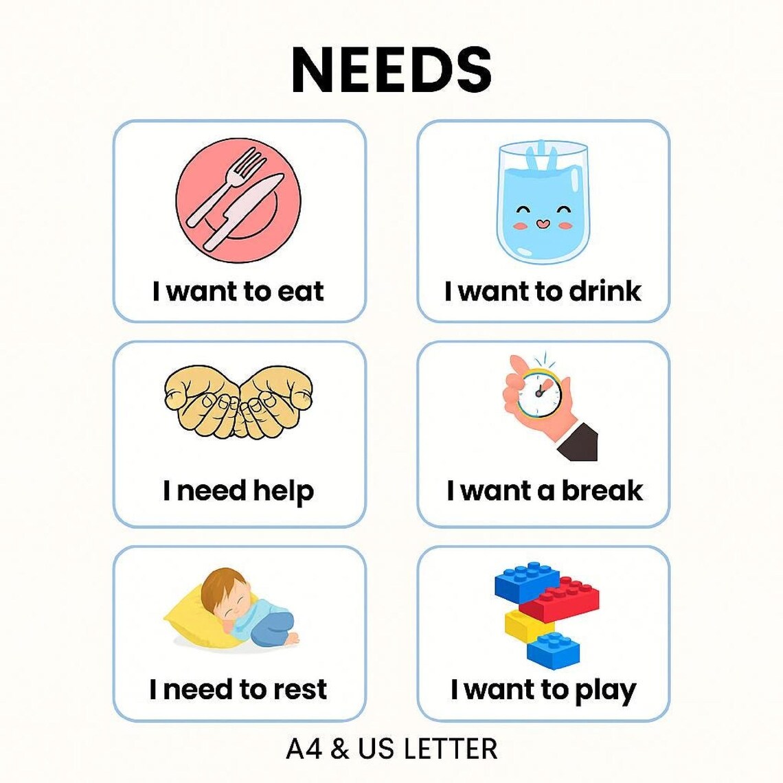 Autism Visual Aids Cards (60) – Visual Schedule Autism - First/then ...