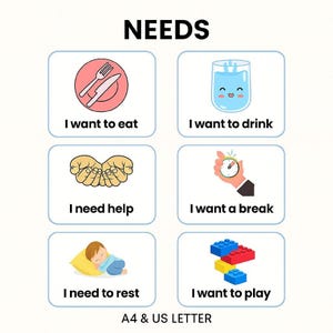 Autism Visual Aids Cards (60) – Visual Schedule Autism - First/then ...