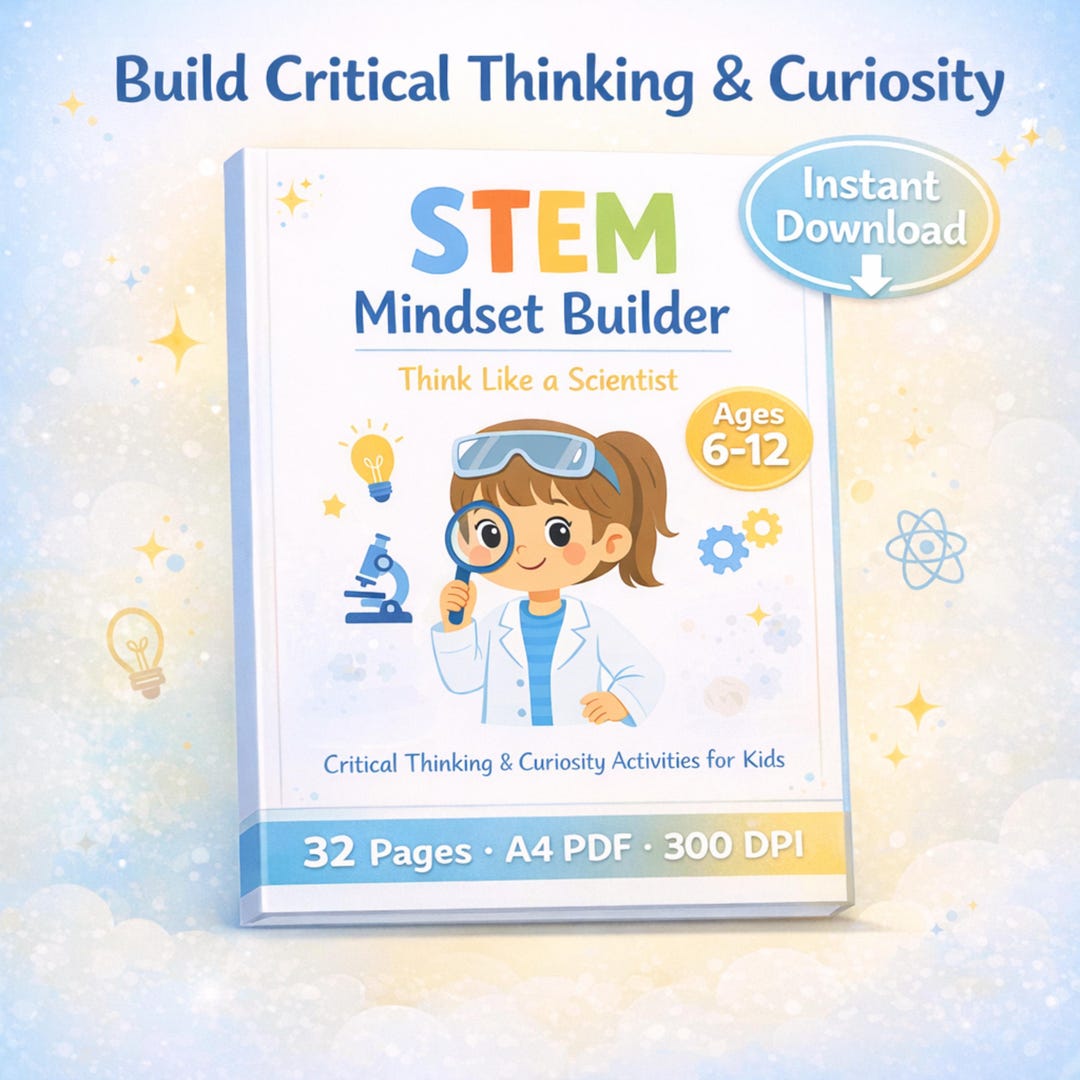 STEM Activities Kids - Critical Thinking Workbook – Printable Science ...