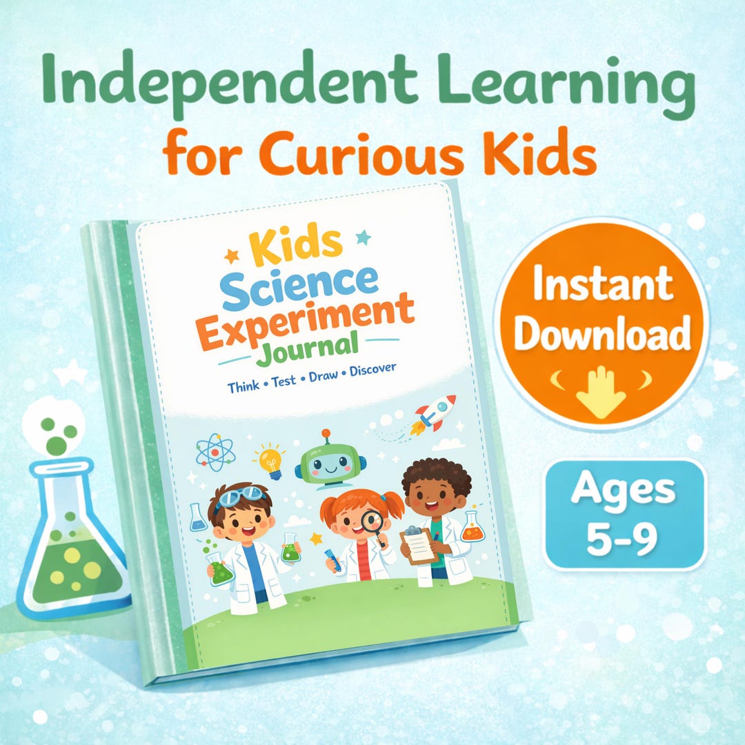 Kids Science Experiment Journal | Independent STEM Learning Printable ...