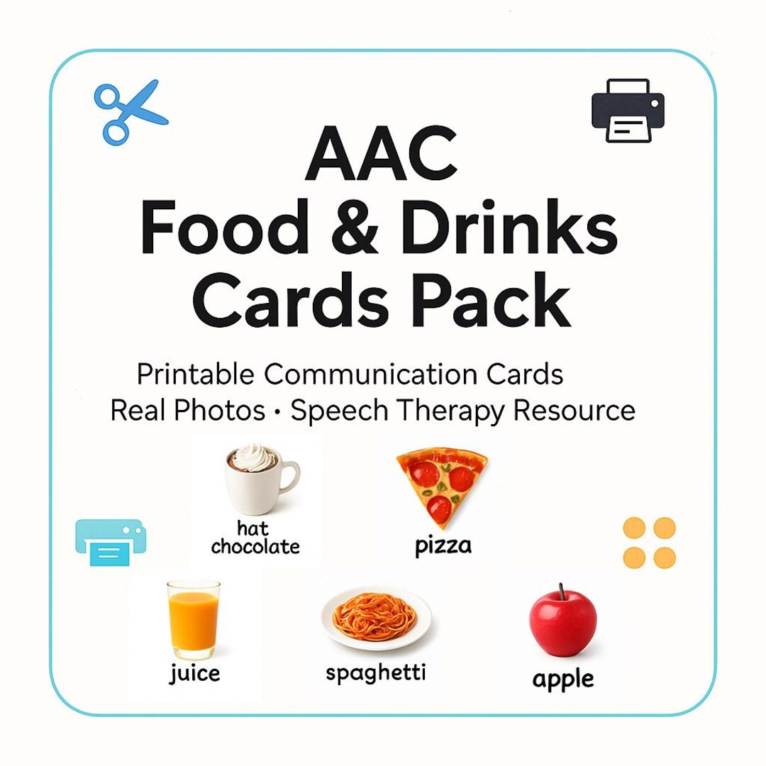 AAC Communication Cards Printable Pack – Real Photo Communication ...