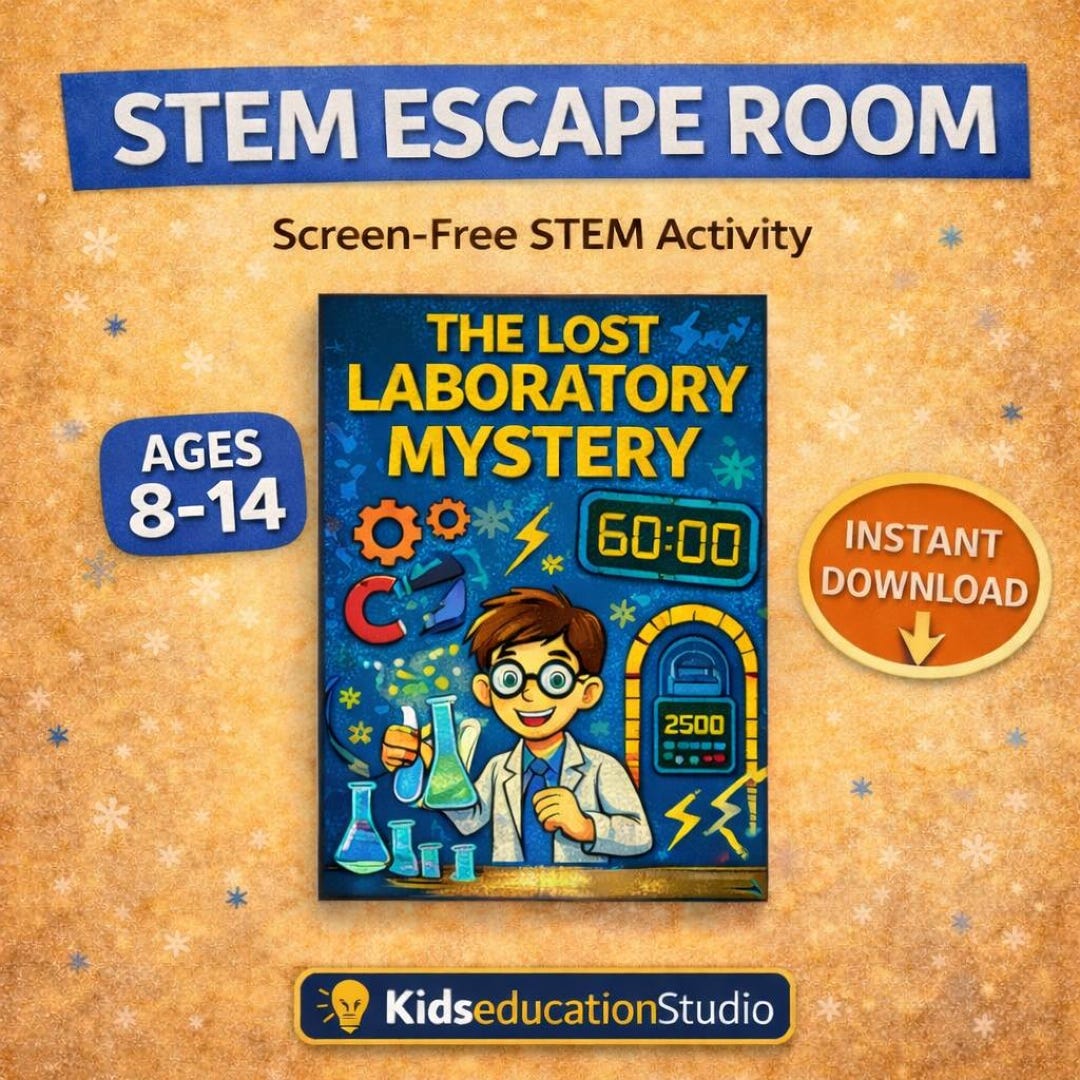 STEM Escape Room Kit | Kids Printable Science Puzzle (instant Download ...