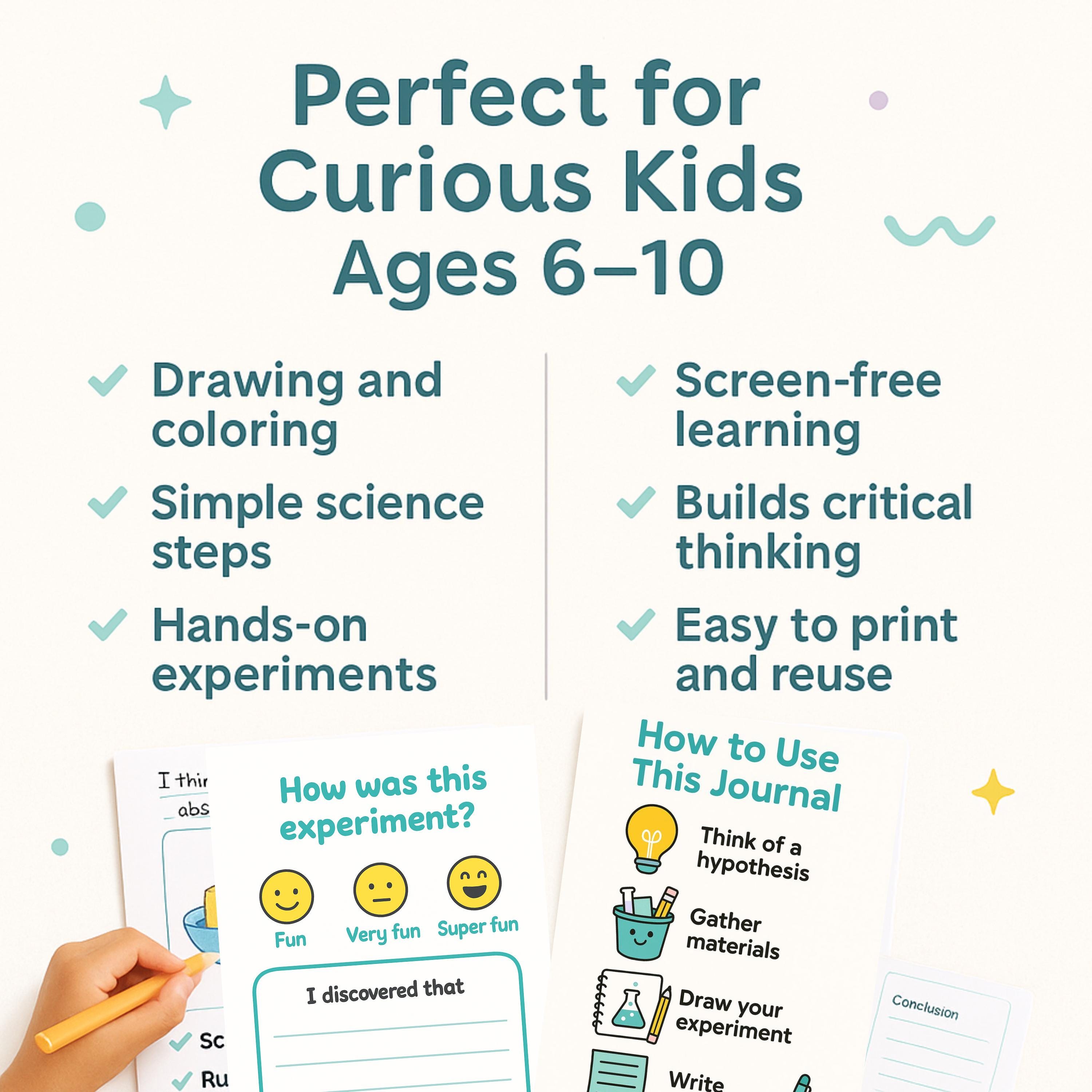 Science Experiment Journal | STEM Lab Notebook | Scientific Method ...
