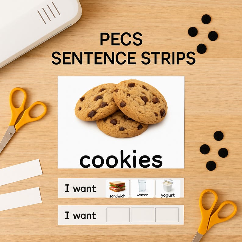 PECS Cards Printable Pack – Real Photo Communication Visual Aids ...