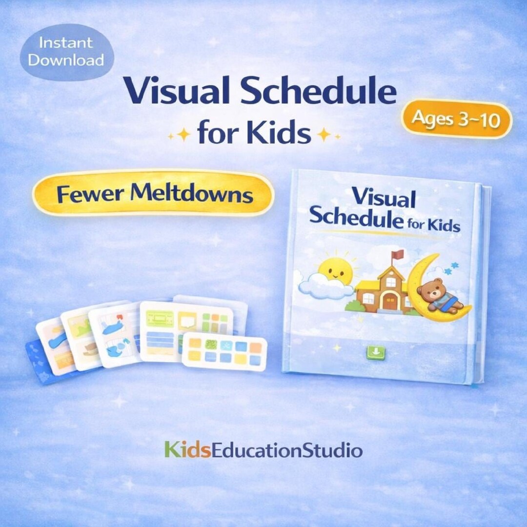 Visual Schedule for Kids – Easy Printable Routines for Calm Days - Etsy