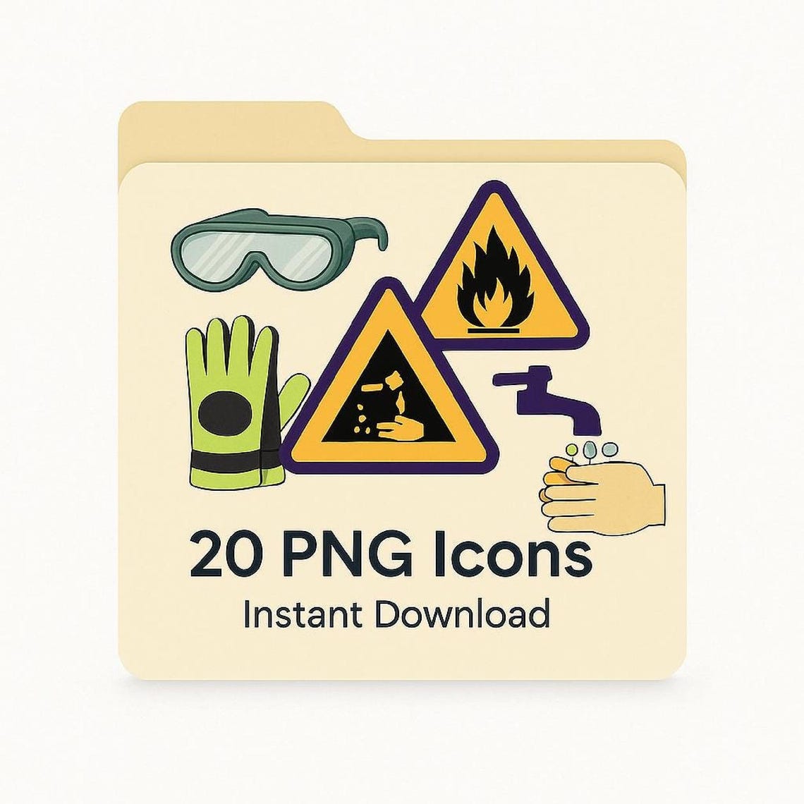 Lab Safety Signs Clipart | Science Icons | Experiment Rules Graphics ...