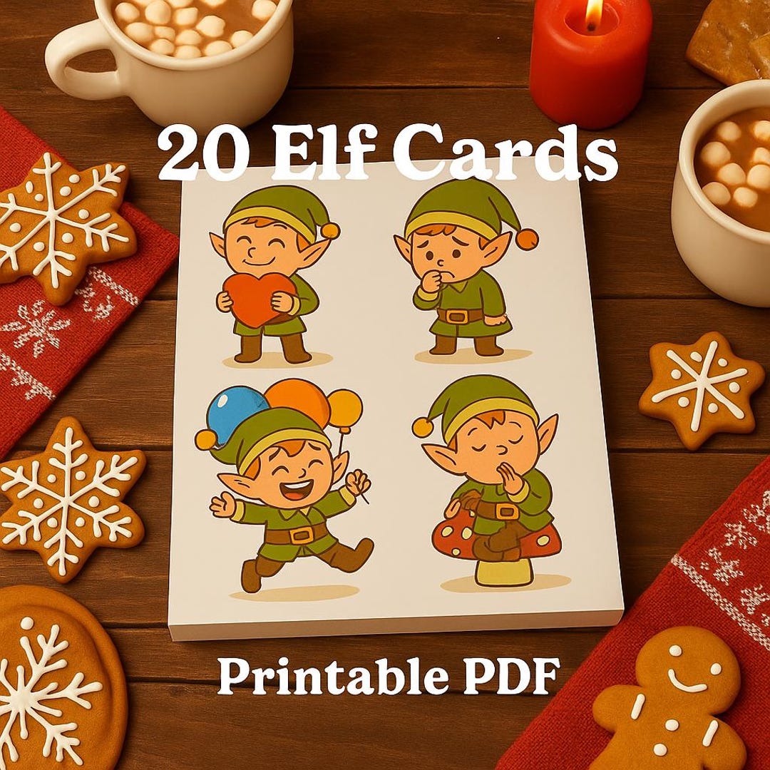 Elf Flashcards | Preschool Emotions Cards | Therapy Printables ...