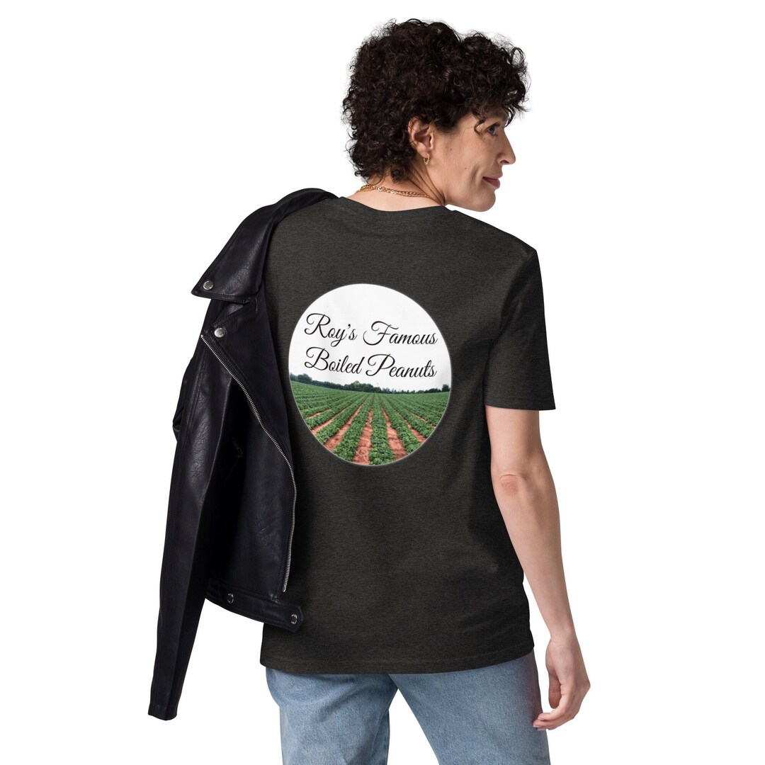 Roy's Famous Boiled Peanuts Grey Unisex Organic Cotton T-shirt - Etsy