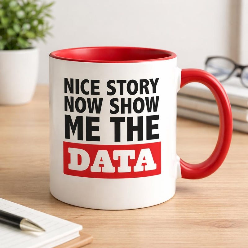Show Me the Data Mug - Etsy