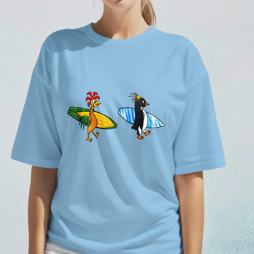 Cody Maverick & Chicken Joe Shirt, Surfs up Tshirt, Funny Chicken Tee ...