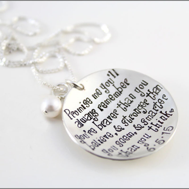 Quote Necklace - Etsy