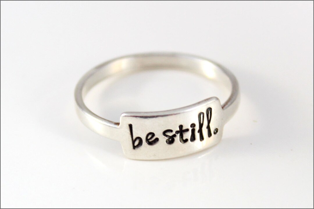 Custom Silver Ring | Be Still Jewelry, Inspiration Ring, Sterling ...