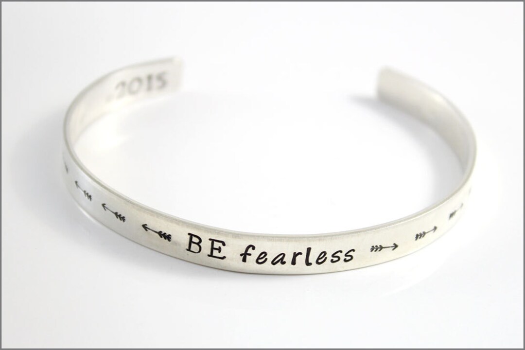 Personalized Sterling Cuff Bracelet | Be Fearless With Arrow Designs ...