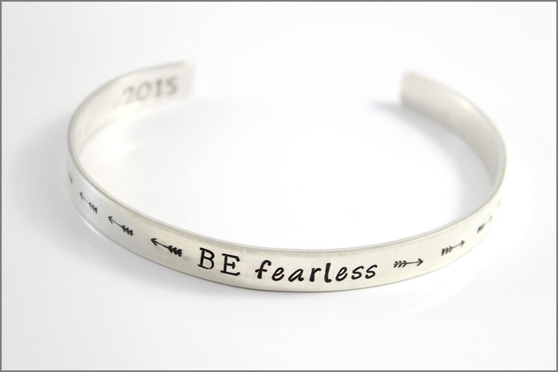 Personalized Sterling Cuff Bracelet | Be Fearless With Arrow Designs ...