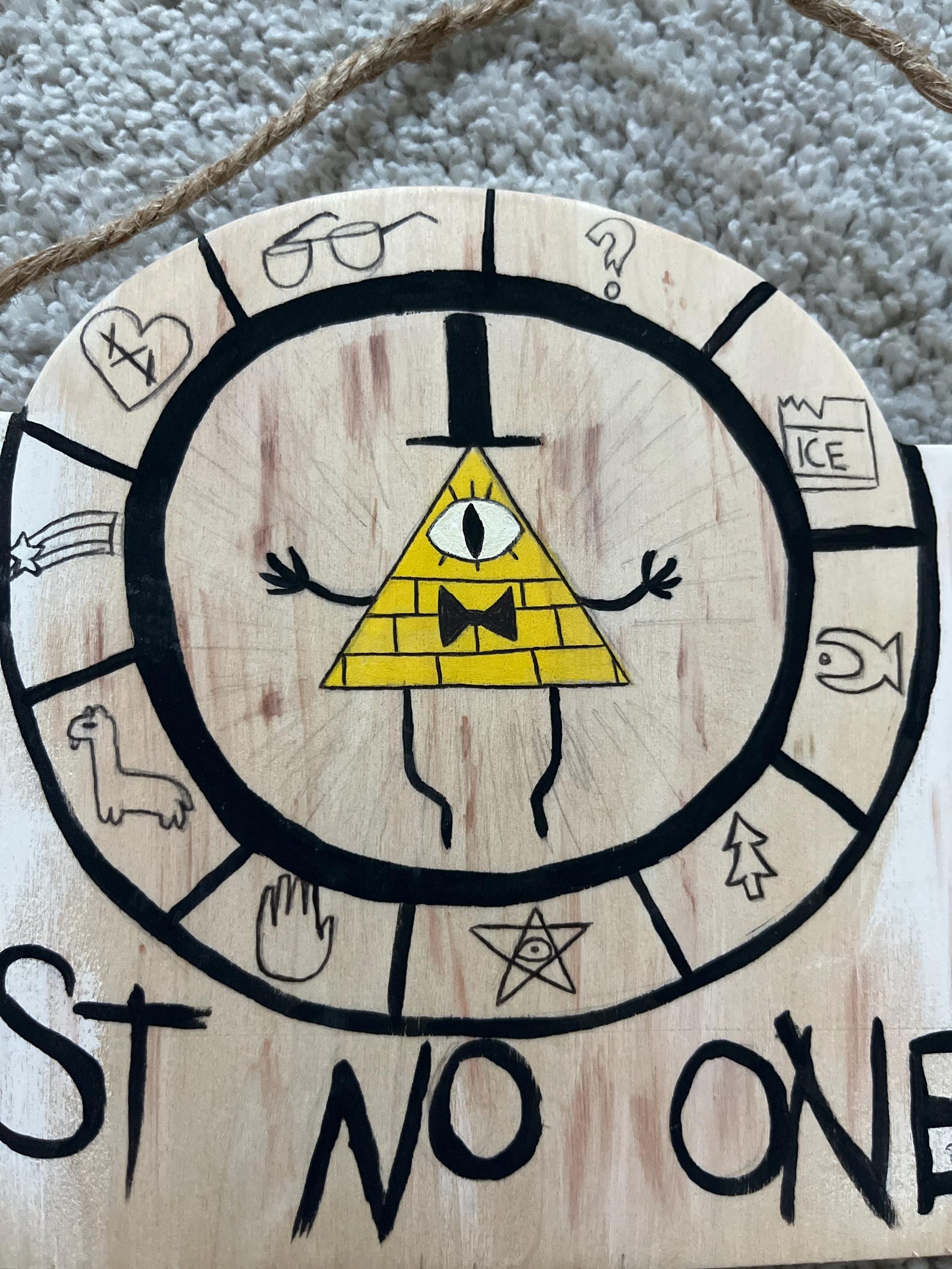 Gravity Falls Handpainted TRUST NO ONE Sign Reference - Etsy