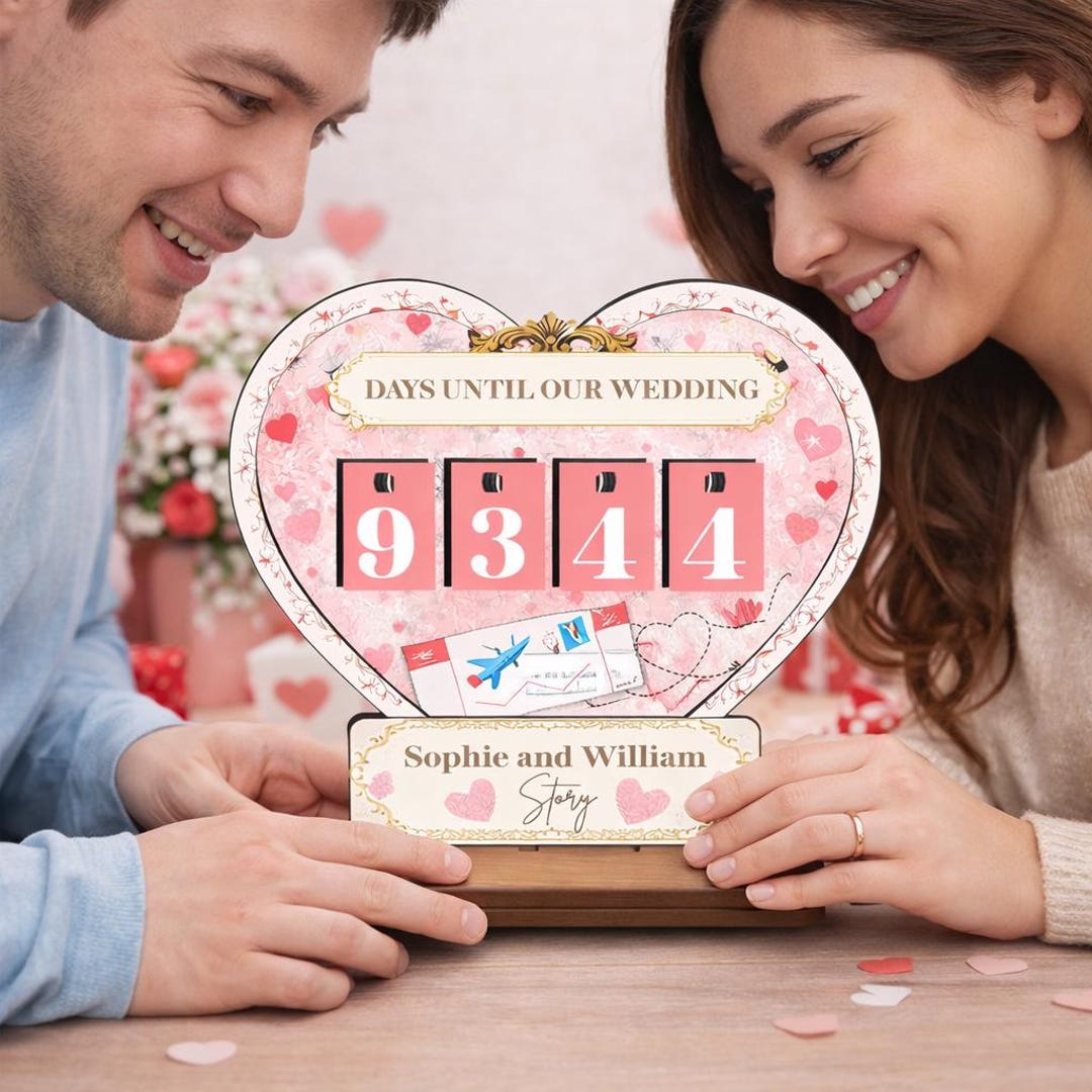 Personalized Days in Love Tracker, Custom Couple Day Counter Sign ...