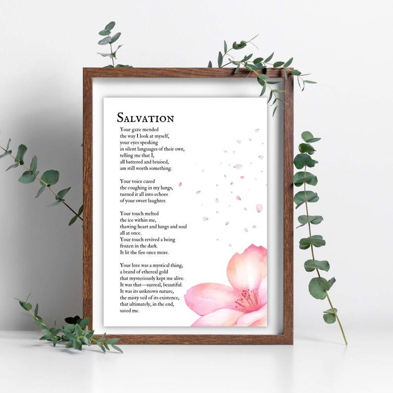 Salvation - A Poem of Healing Love | Poetry Digital Download - Etsy