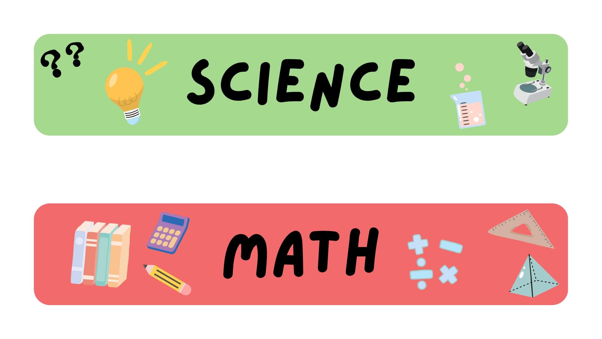 Printable 4 Core School Subject Labels Designs - Etsy