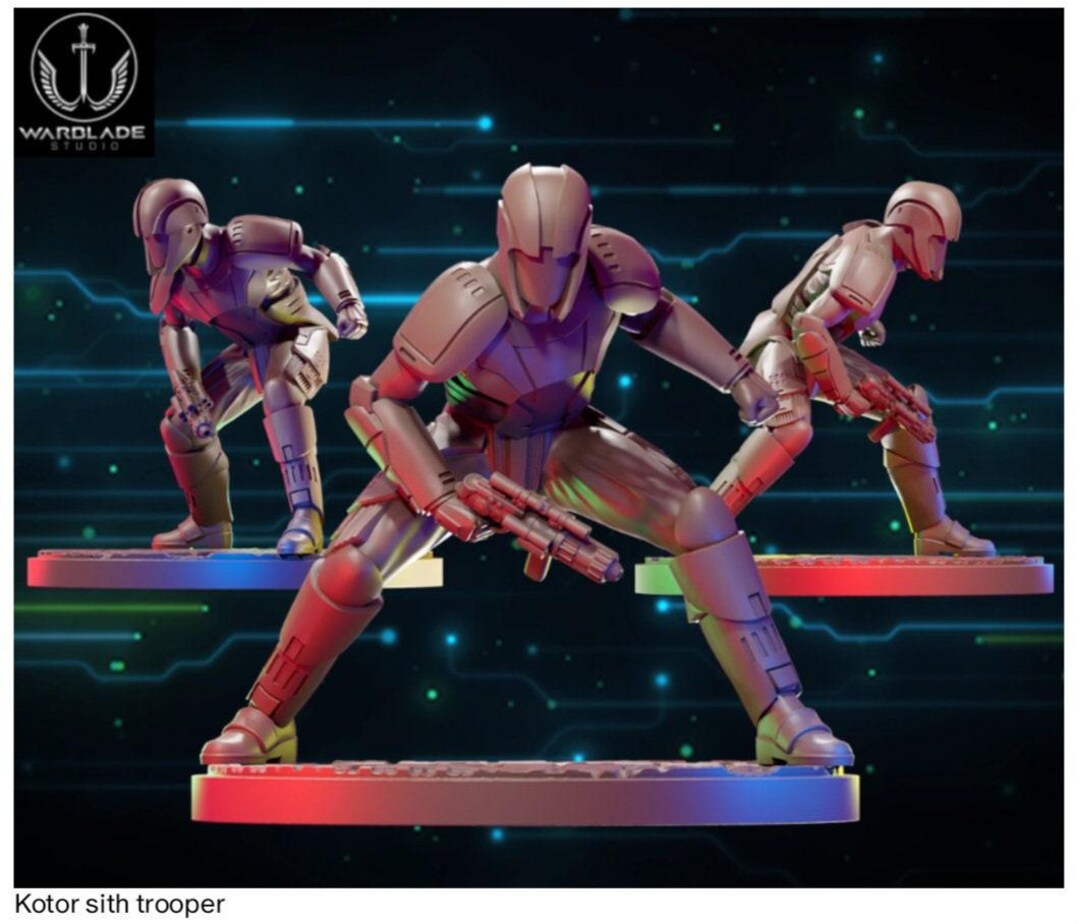 Kotor Sith Trooper 1 Star Wars Legion Shatterpoint Compatible Warblade ...