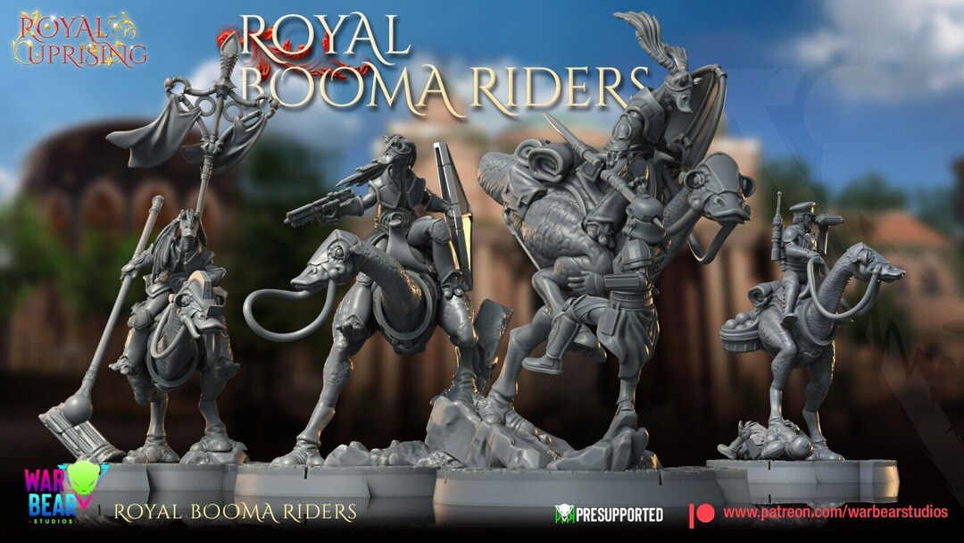 4 X Gungan Boomba Rider Star Wars RPG Legion Shatterpoint Compatible ...