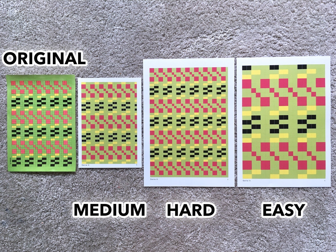 PDF Downloadable Set of 32 Weaving Patterns, Cutting Templates and ...