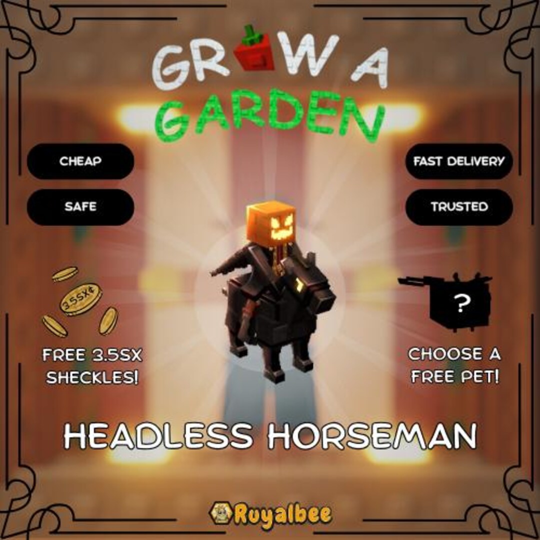 Headless Horseman (1.87 - 2 KG+ Base) | Roblox | Grow a Garden | Cheap ...