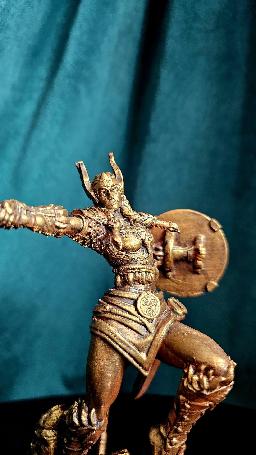 Hand-painted Freya Statue | Norse Goddess Figurine | 3D Printed Viking ...