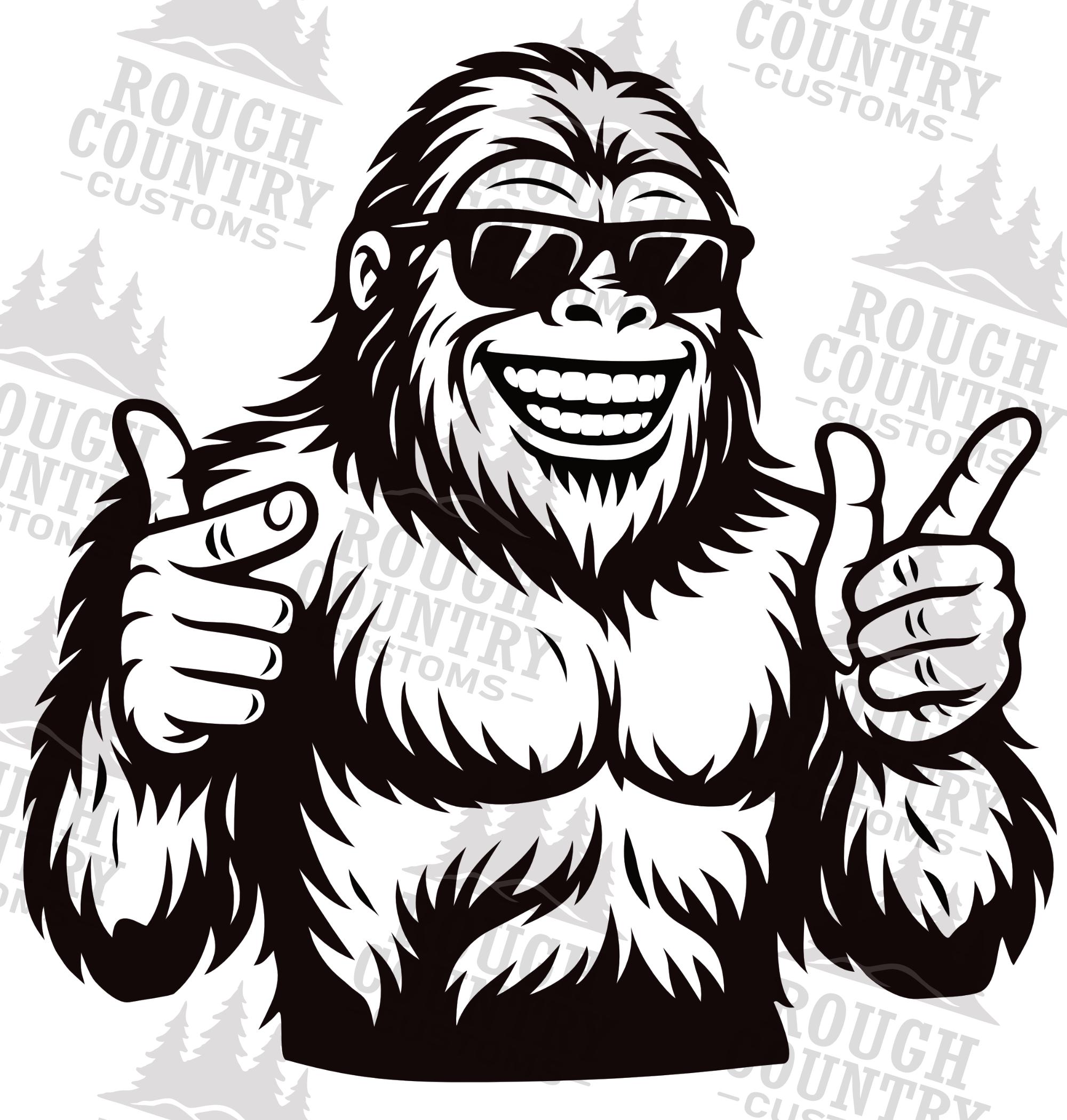 Sasquatch Cutting File- SVG, DXF, EPS (+4 More) - Etsy