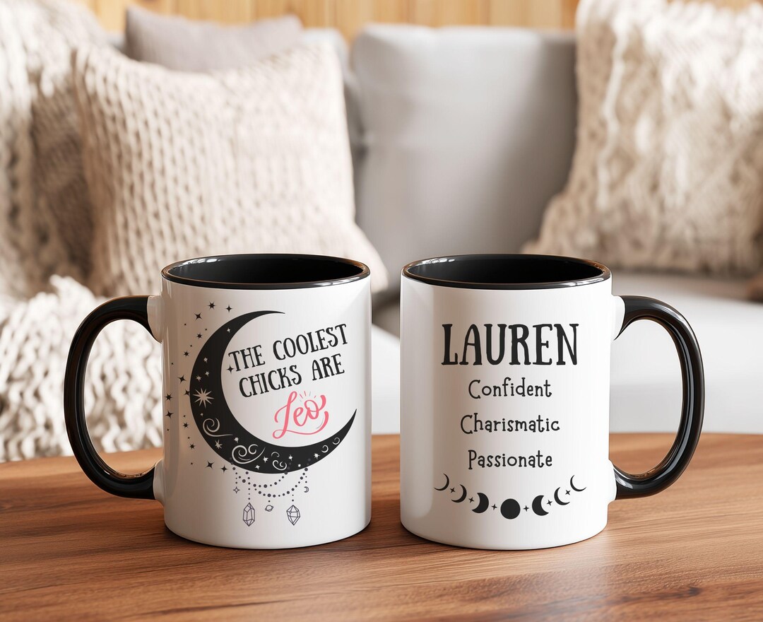 Customized Zodiac Leo Mug, Tween Girl Gift for Leo Birthday ...