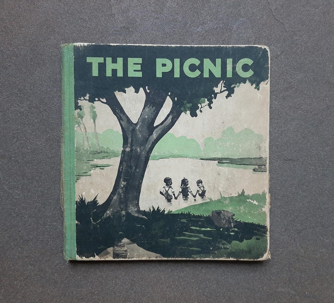 The Picnic by James S. Tippett. Vintage Antique 1936 Scarce Adorable ...