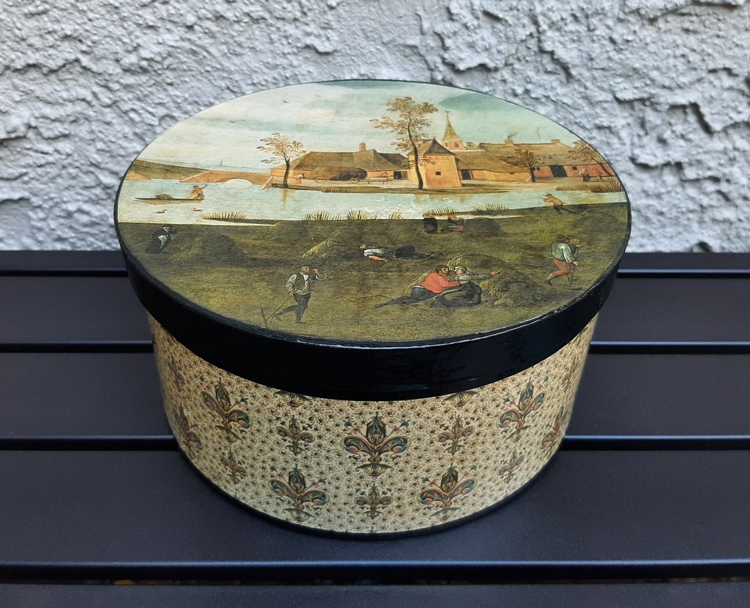Vintage Decoupage Storage Box. Maria Holt Designs. Keepsake - Etsy