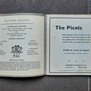 The Picnic by James S. Tippett. Vintage Antique 1936 Scarce Adorable ...