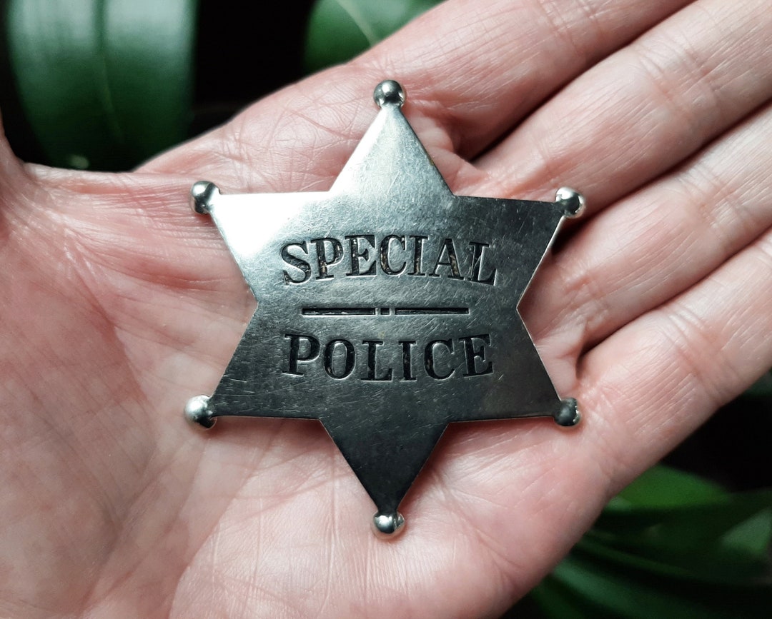 Vintage Special Police Badge. St. Paul Stamp Works. 6 Point Ball Tipped ...