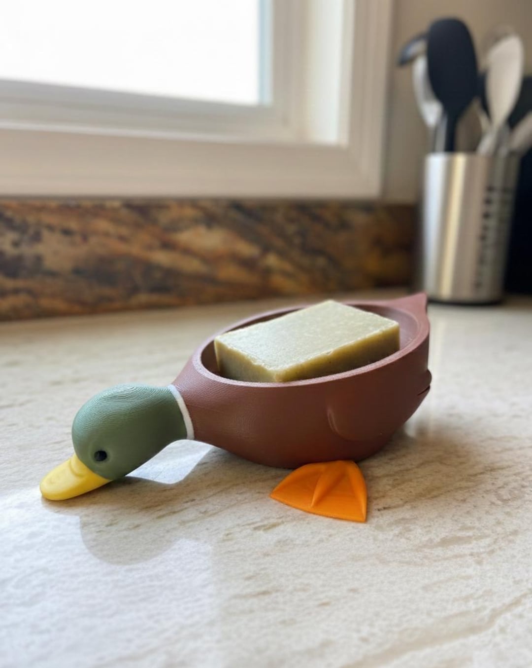 Mallard Duck Self-draining Soap Holder - Etsy