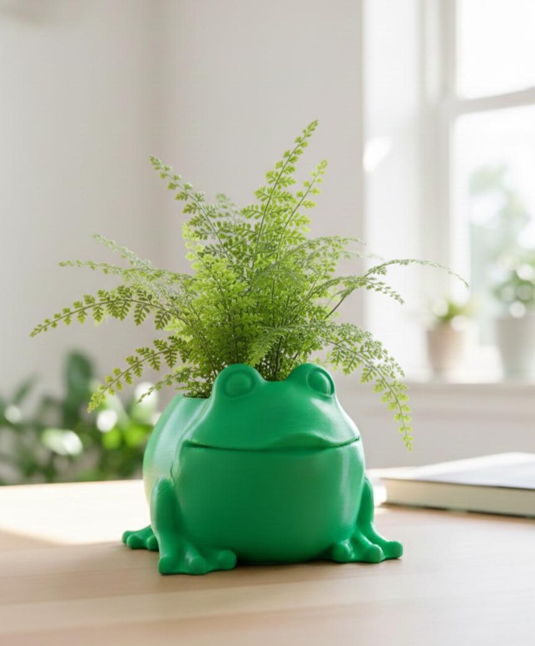 Cute Frog Planter - 3D Printed Animal Flower Pot - Unique Desk Decor ...