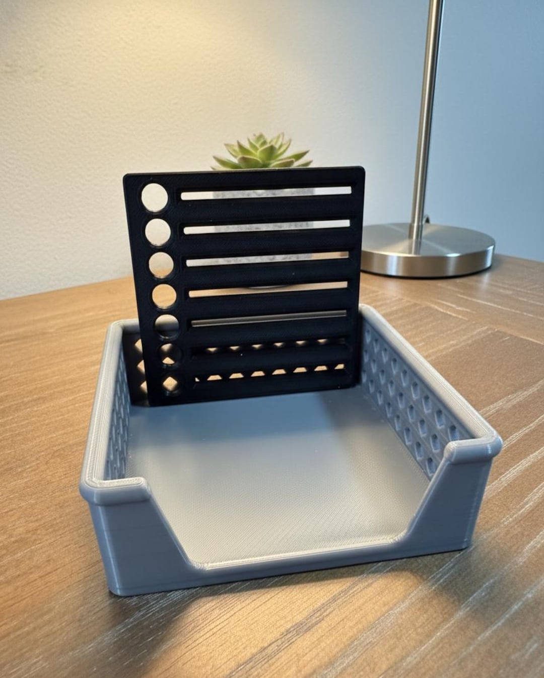 3D Printed Sticky Note Holder With Integrated To-do List Stencil ...