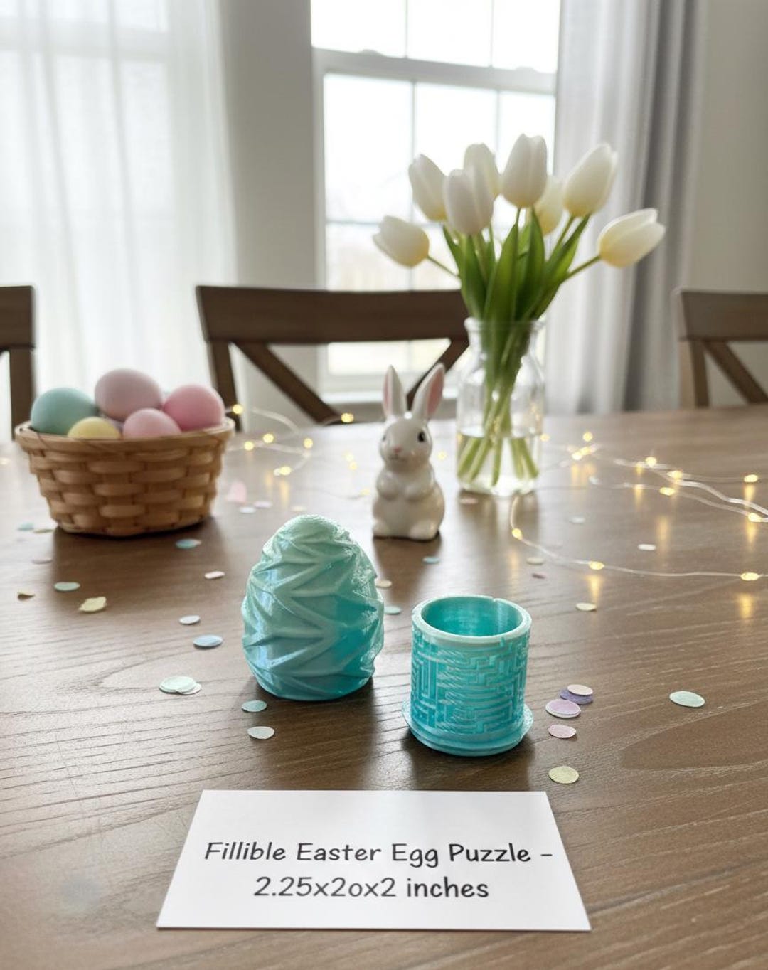 3D Printed Fillable Easter Egg Puzzle – Hidden Compartment Maze Egg - Etsy