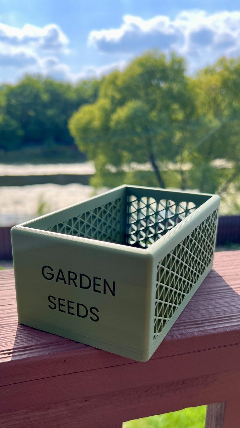 Garden Seed Organization Box - Etsy