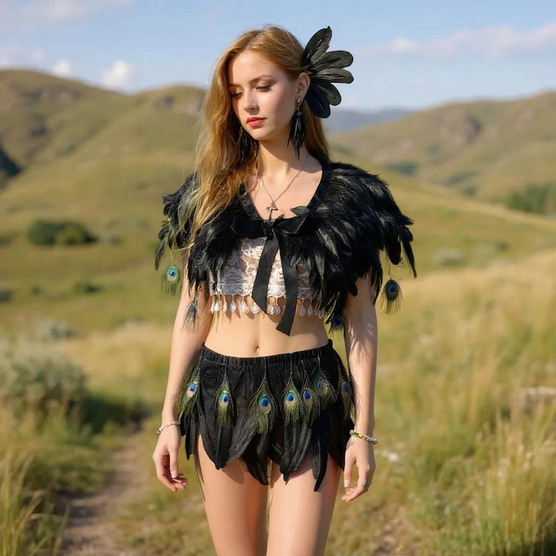 Peacock Costume Outfit - Etsy UK