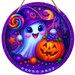 Halloween Lollipop Ghost Sign – Personalized Purple Plaque – Custom ...